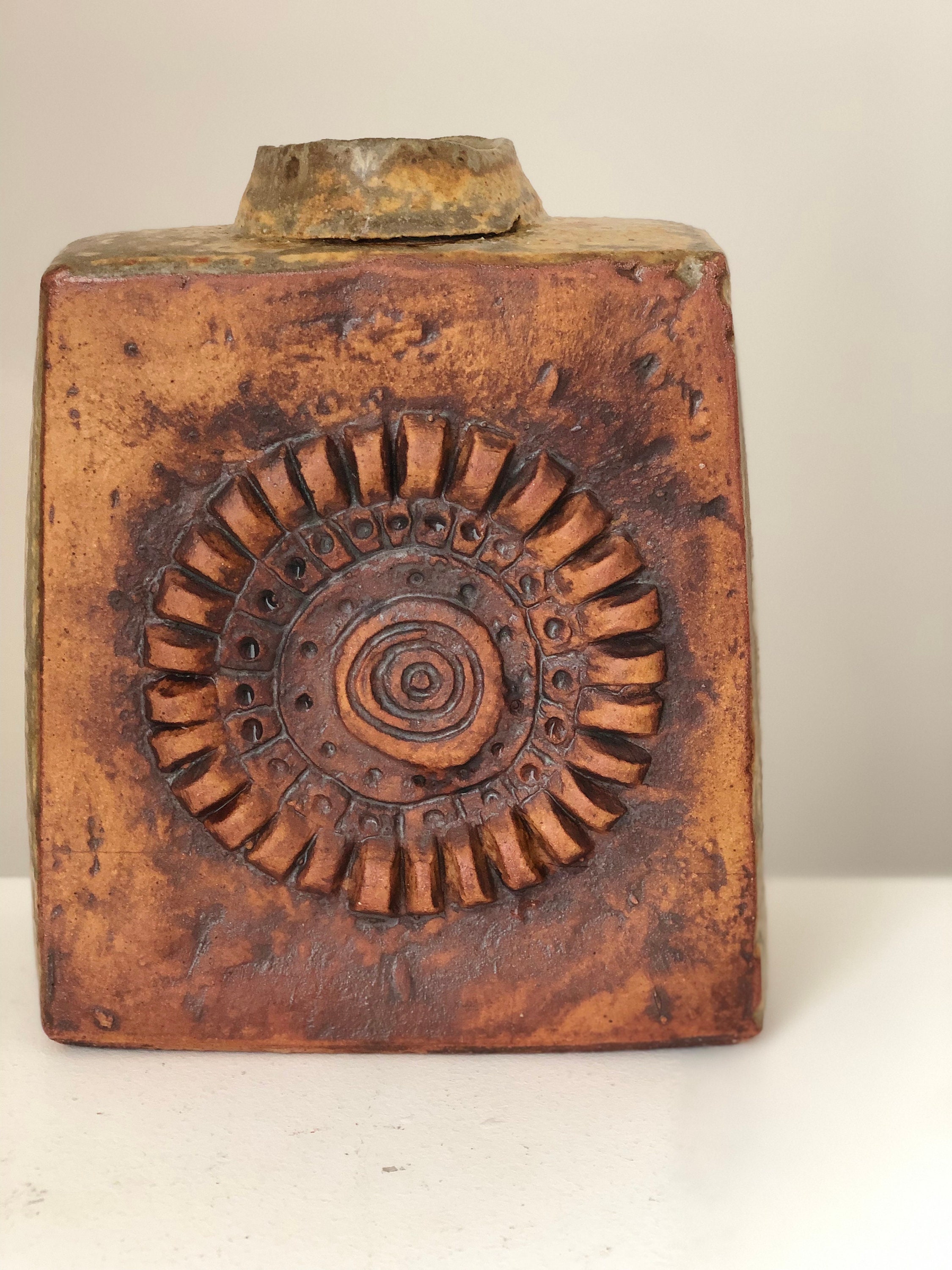 Bernard Rooke Mid Century Brutalist Stoneware Sculpture - Etsy