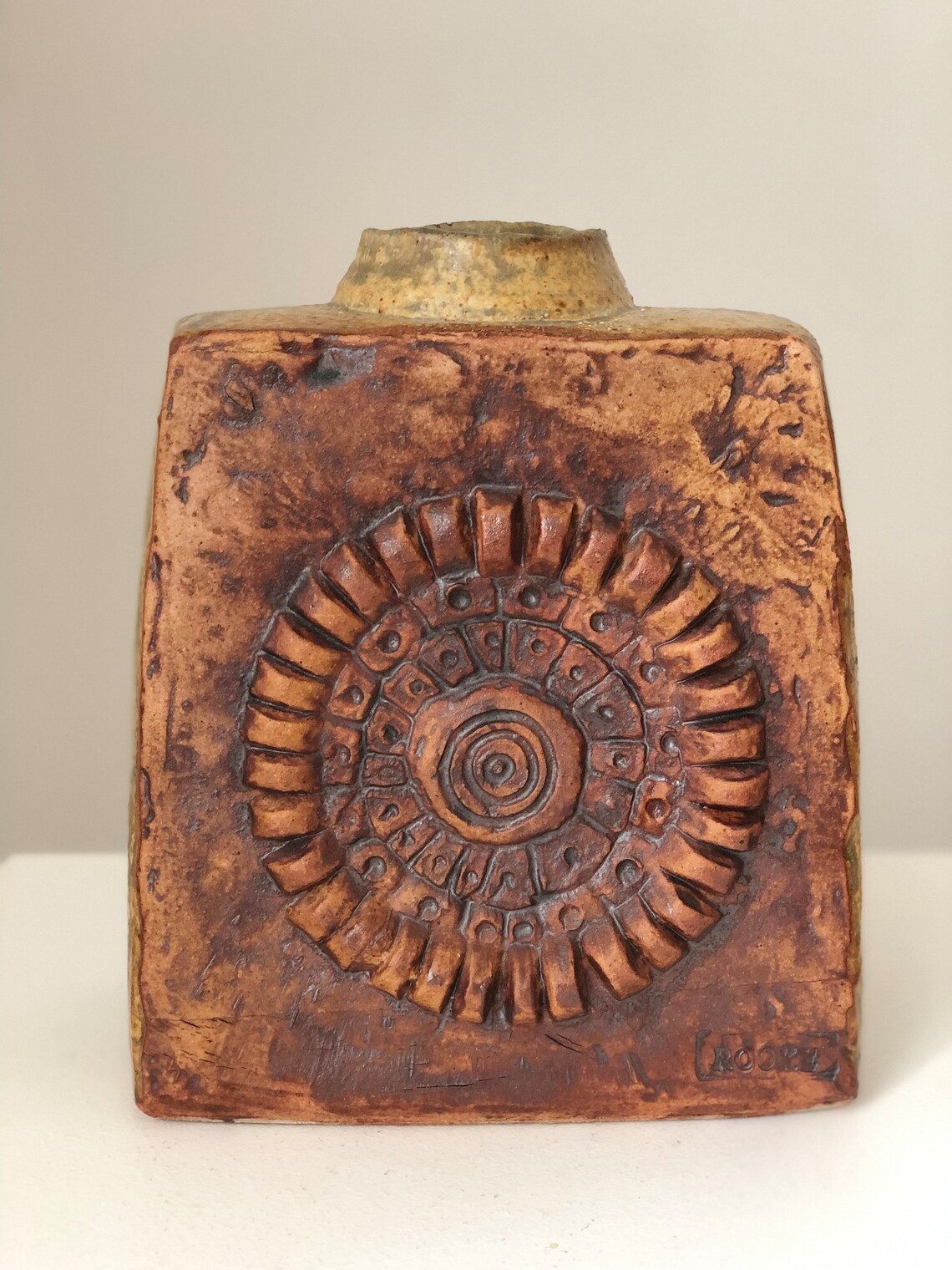 Bernard Rooke Mid Century Brutalist Stoneware Sculpture - Etsy