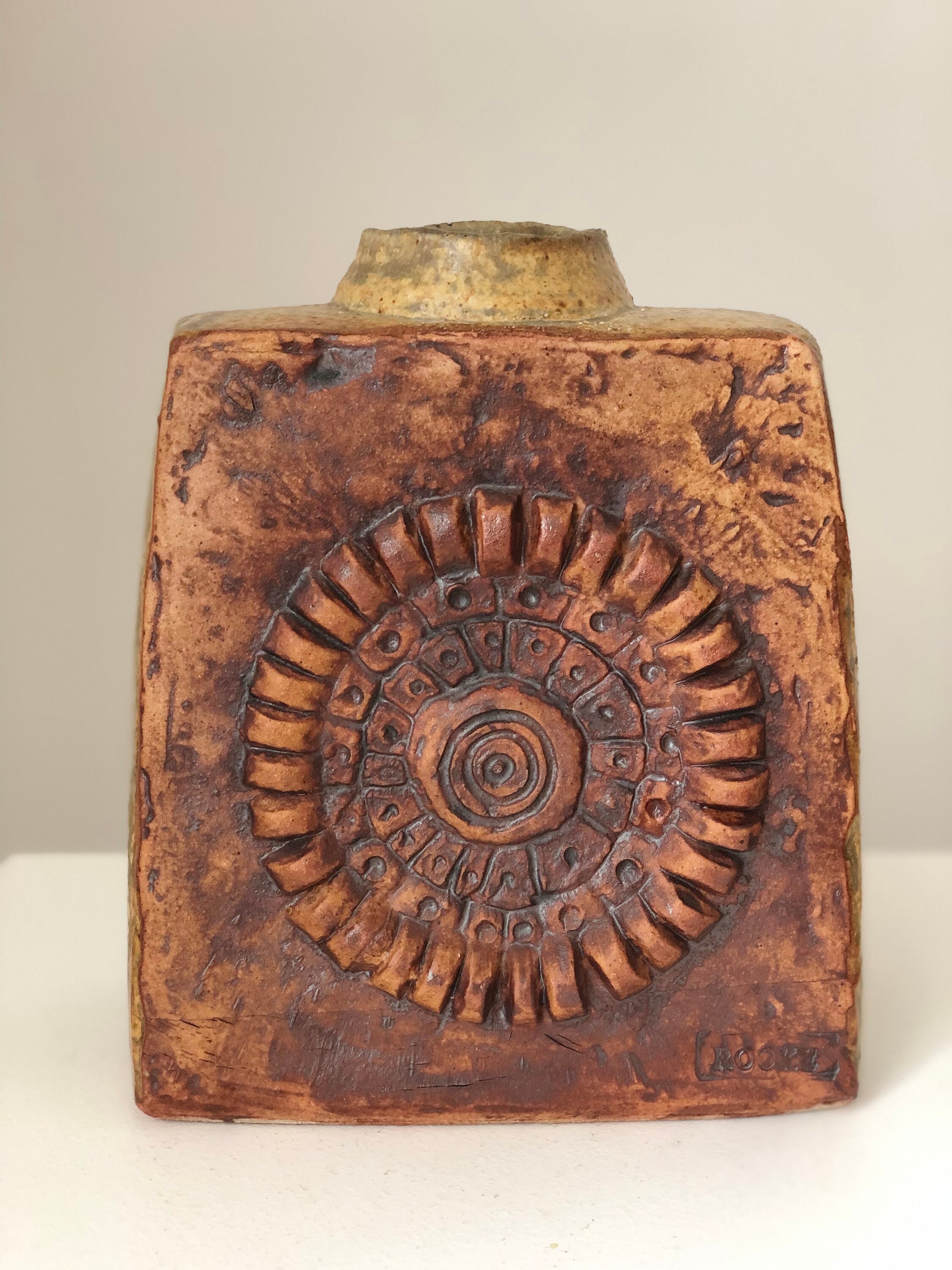 Bernard Rooke Mid Century Brutalist Stoneware Sculpture - Etsy