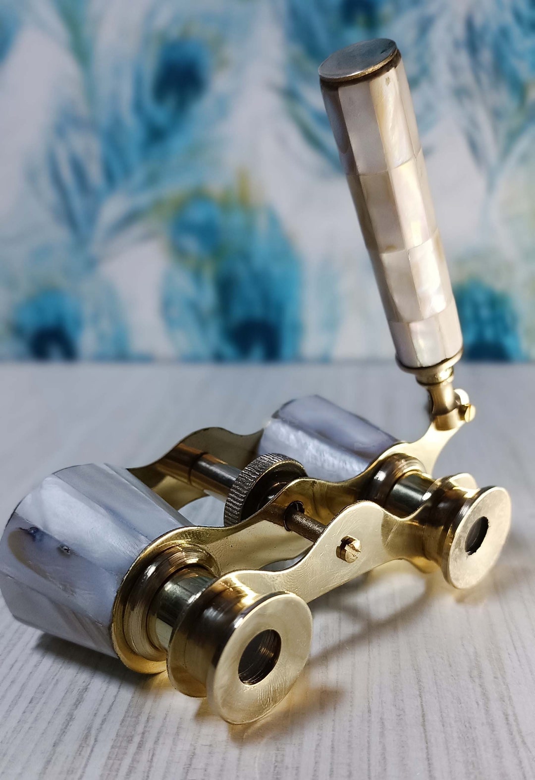 Brass Mother of Pearl La Dauphin Opera Glasses Binocular Spyglass ...