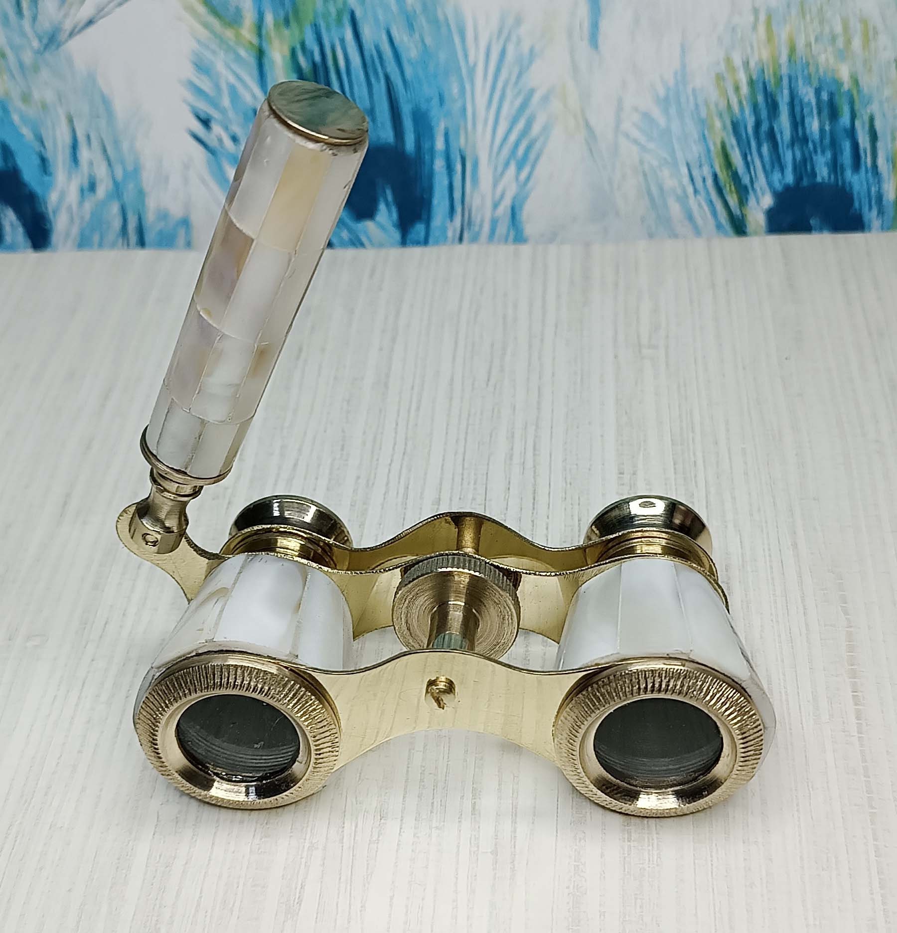 Brass Mother of Pearl La Dauphin Opera Glasses Binocular Spyglass ...