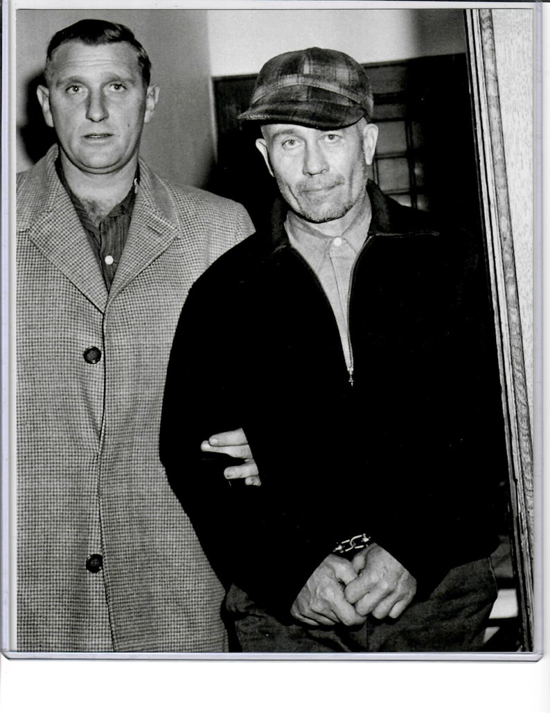 Ed Gein, A/K/A the Plainfield Butcher, Serial Killer, 8x10 B/W Hospital ...