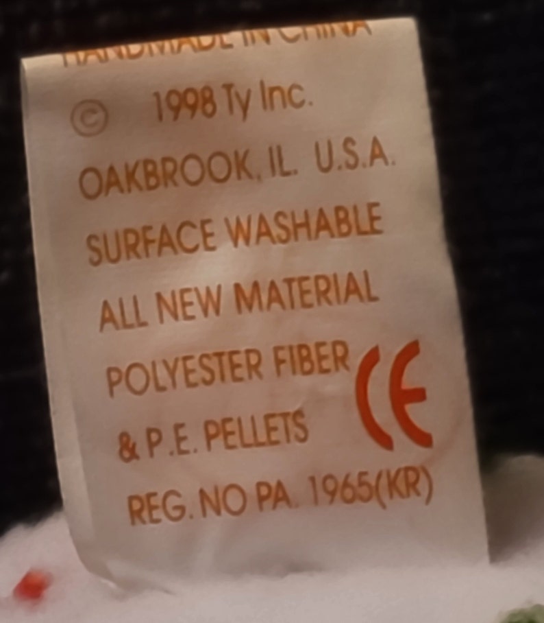 Ty 1998 Beanie Baby "holiday" Teddy Bear-4204 - Etsy