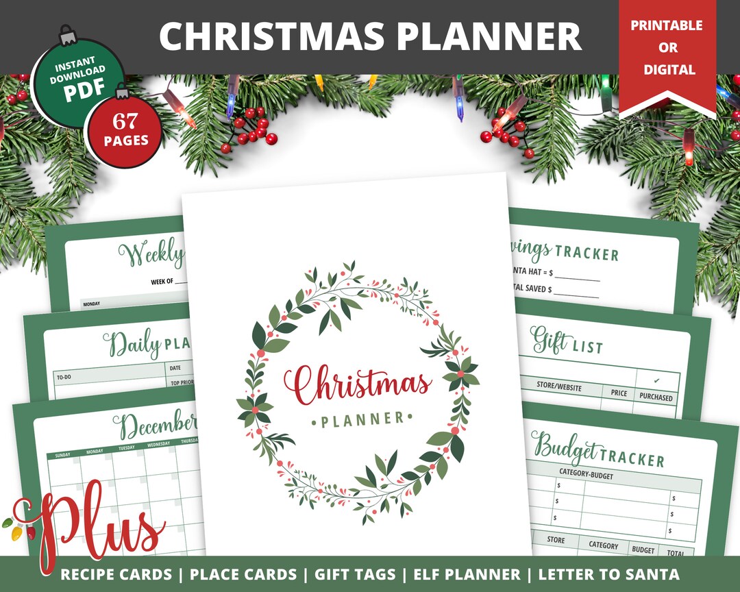 Holiday Planner With Planner Inserts and Covers With Beautiful ...