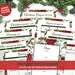 Christmas Planner With Beautiful Holiday Flowers and Green Plaid Design ...