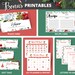 Christmas Planner With Beautiful Holiday Flowers and Green Plaid Design ...