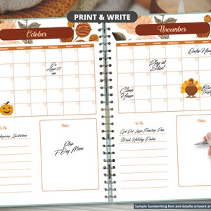 Thanksgiving Planner Printable, Digital Holiday Planner, Planner ...