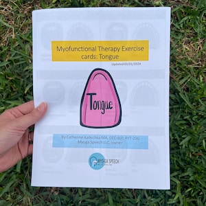 Tongue Myofunctional Therapy Exercise Cards Pdfs FREE Coloring Page ...