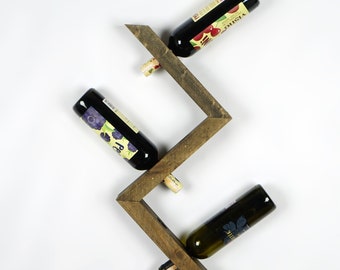 Zig Zag Wine Rack - Etsy