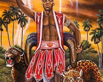 Shango Paño Pano Para Trono Chango Throne Back Drop - Etsy