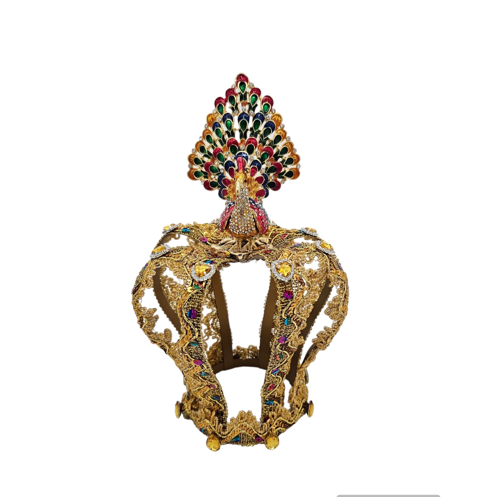 Orisha Crowns Metal Gemstone Ade Corona for Oshun Ochun Oricha| CORONA ...