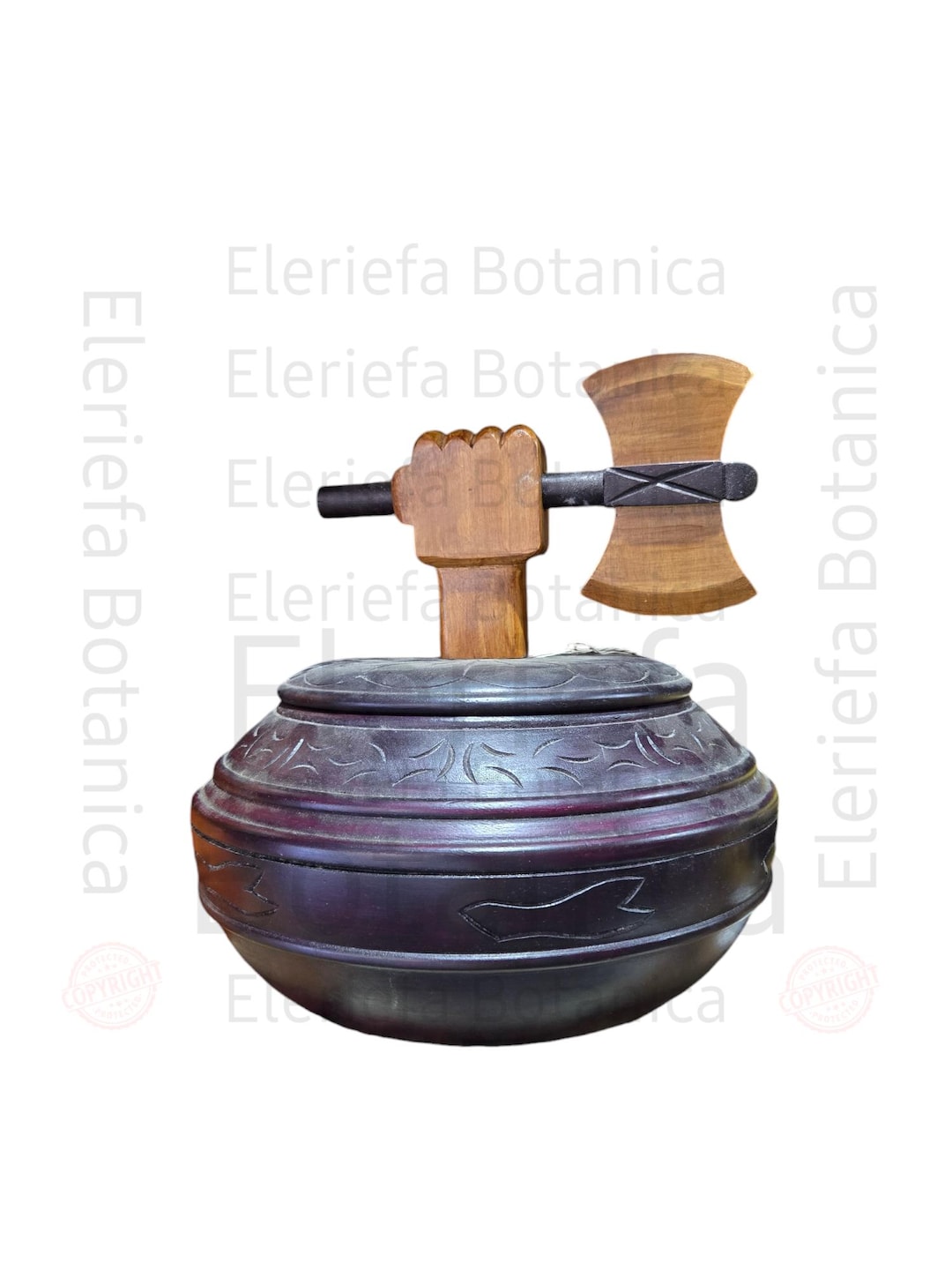 Batea De Shango Tayado En Madera | Chango Wood Batea With Axe | Acha ...