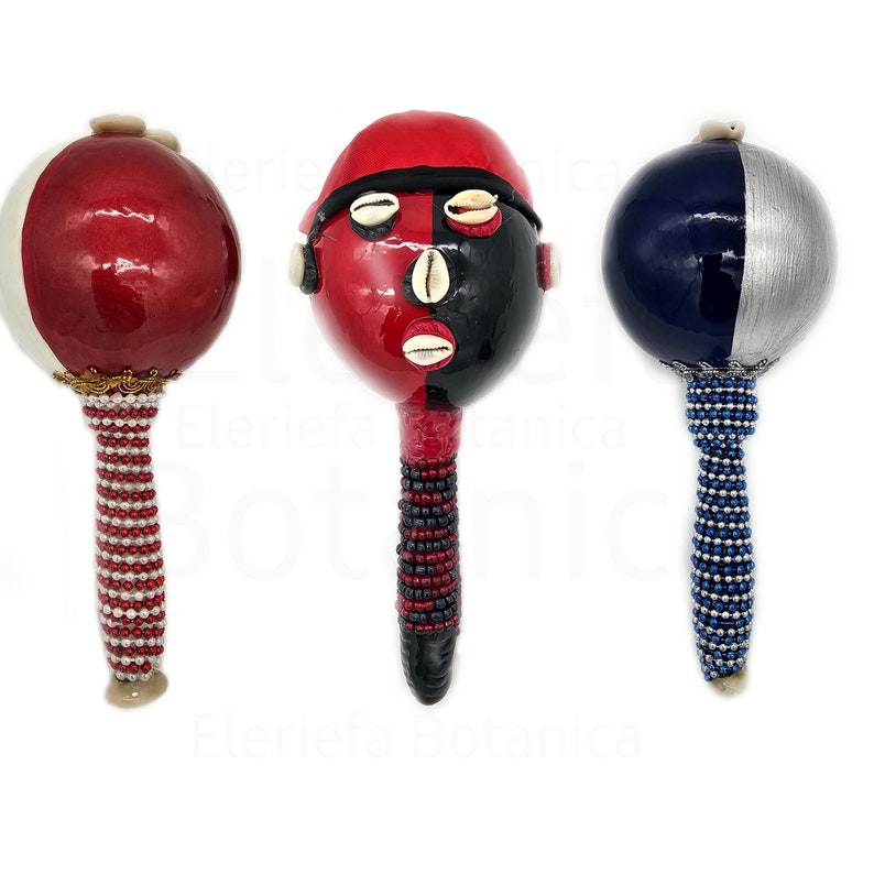 Maracas Para Santos Maraca Para Orishas Maraca De Elegua Ogun - Etsy