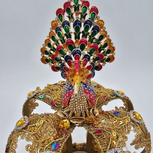 Orisha Crowns Metal Gemstone Ade Corona for Oshun Ochun Oricha| CORONA ...