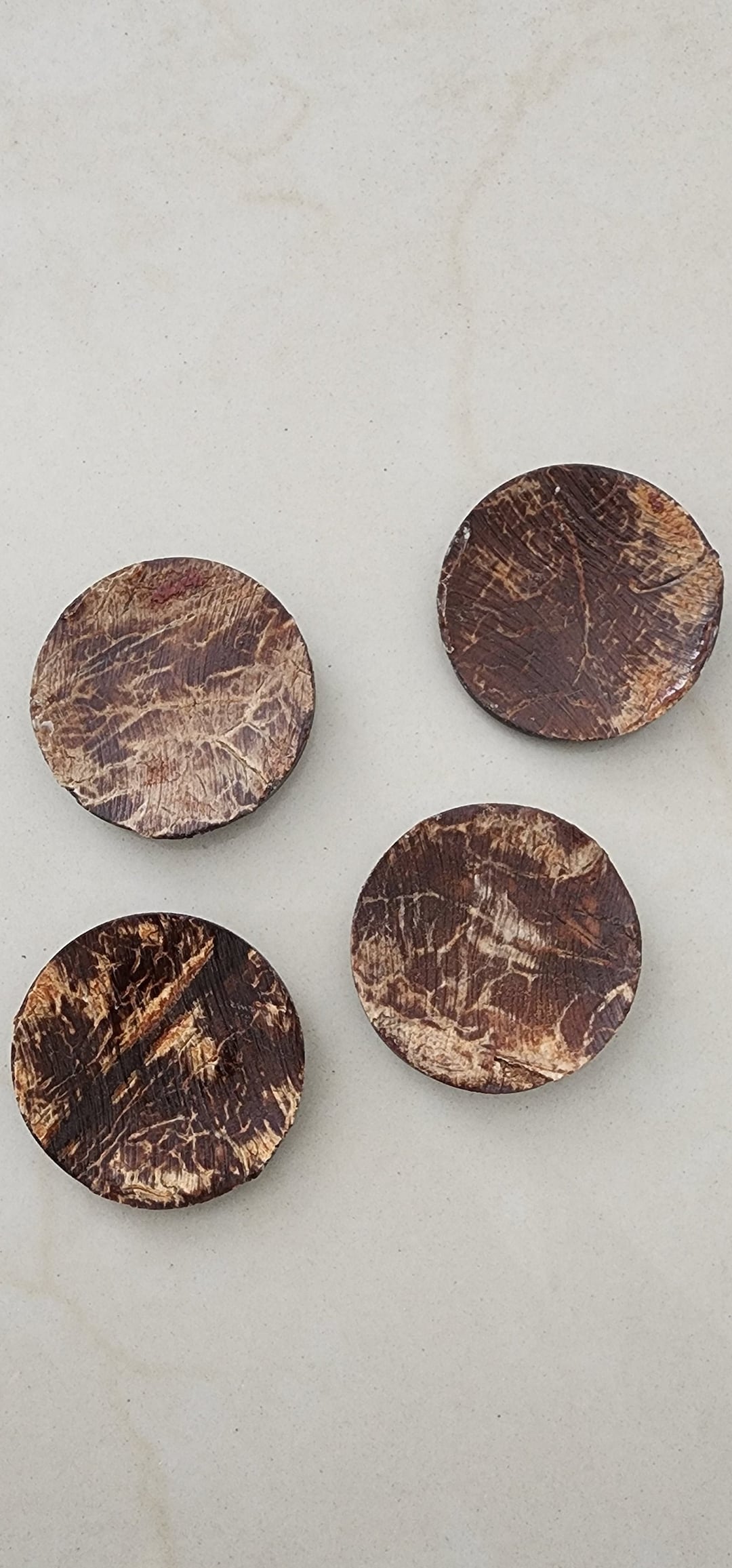 Chamalongos Set of 4 Coconut Shells | 4 Chamalongos Palo Mayombe Palo ...