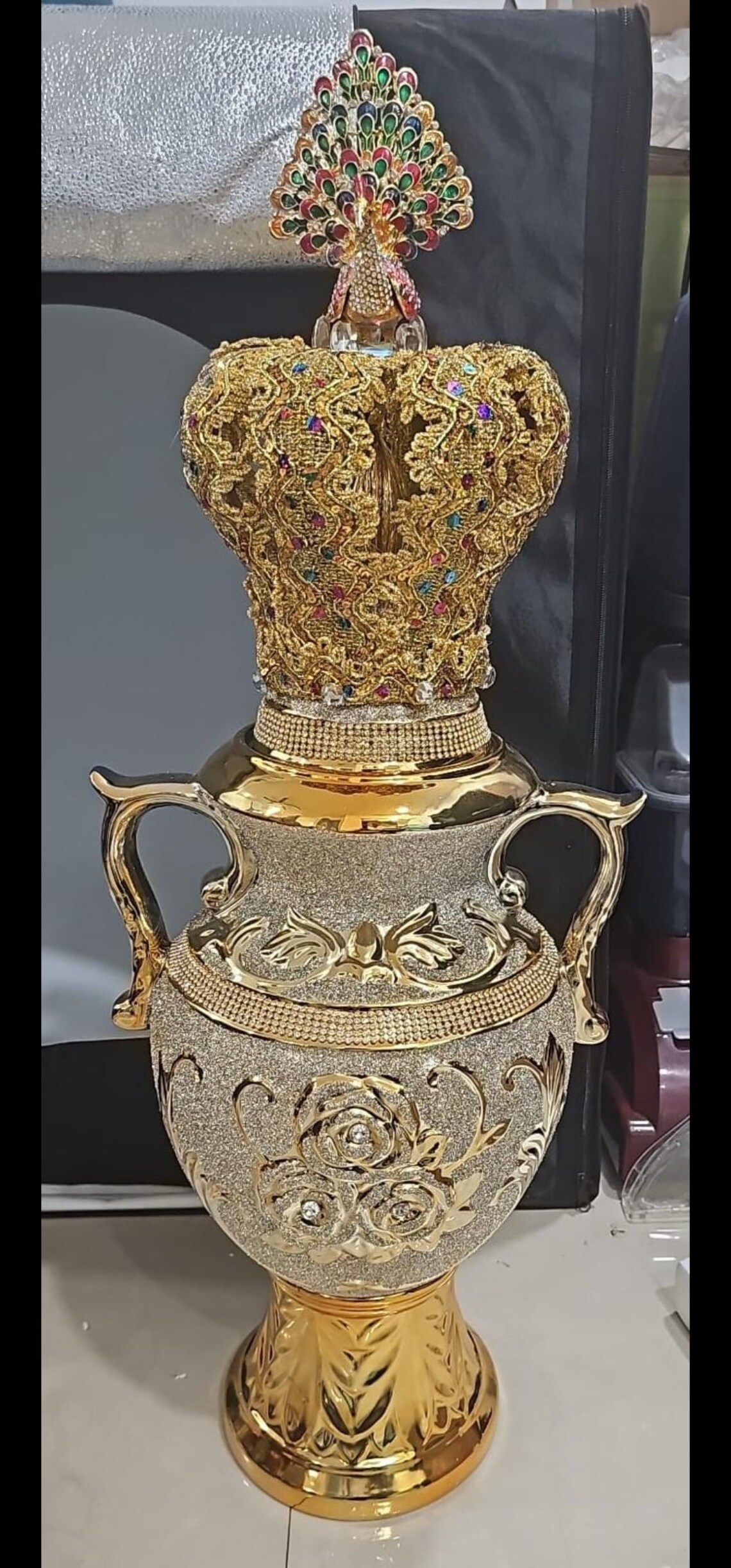 Orisha Crowns Metal Gemstone Ade Corona for Oshun Ochun Oricha| CORONA ...