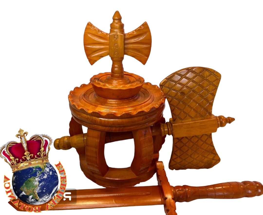 Corona De Shango Crown of Shango Wood Crown Ade for Chango | Corona ...