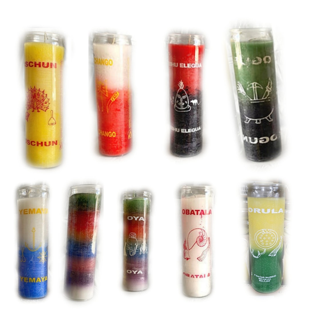 Santo Candle, Candle Orisha, Vela De Orisha, Vela De Santo ELEGUA ...