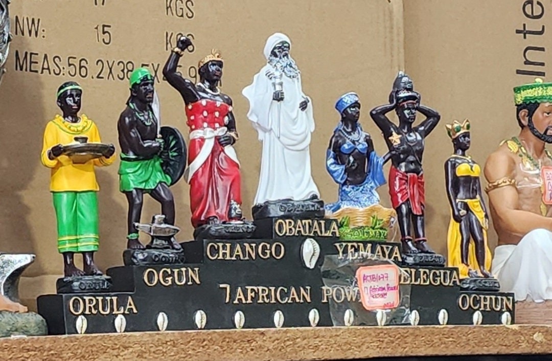7 Siete Potencias Africanas Estatua Seven African Powers - Etsy Australia