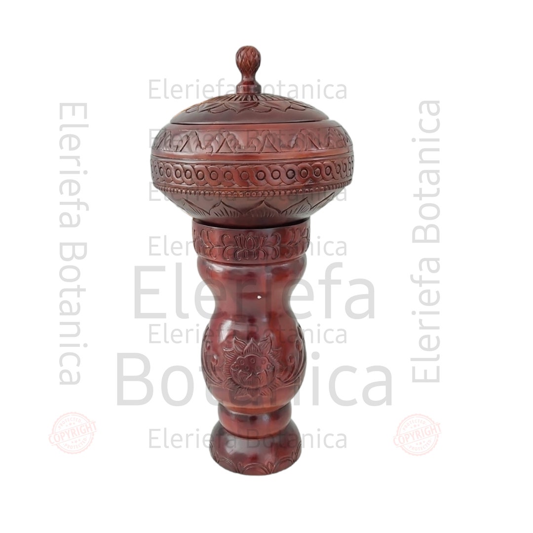 Pilon Y Batea De Shango Tayado En Madera, Set of Chango of Wood Chango ...