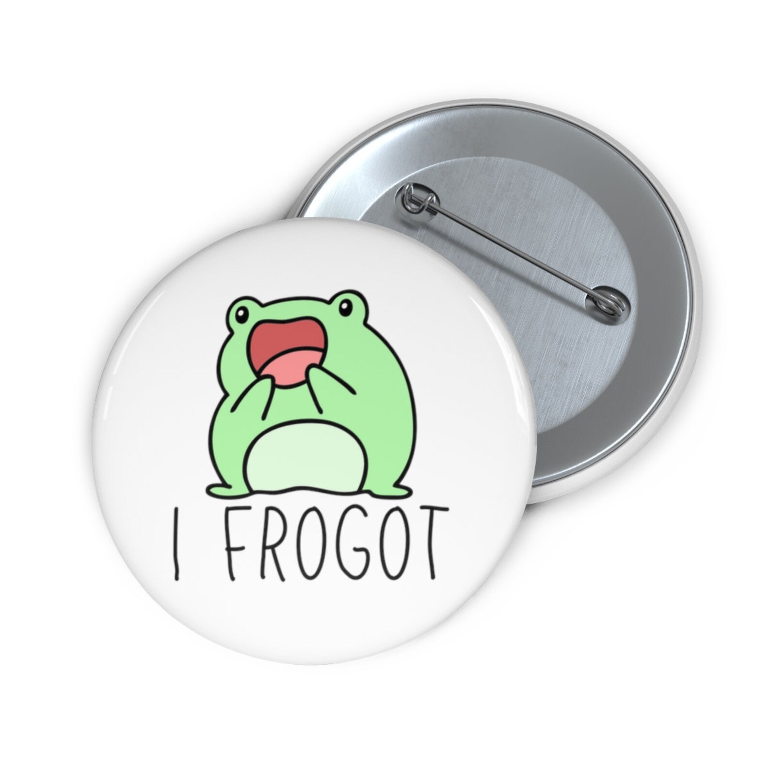 Cute Funny Frog Pin Pun Pin Button - Etsy