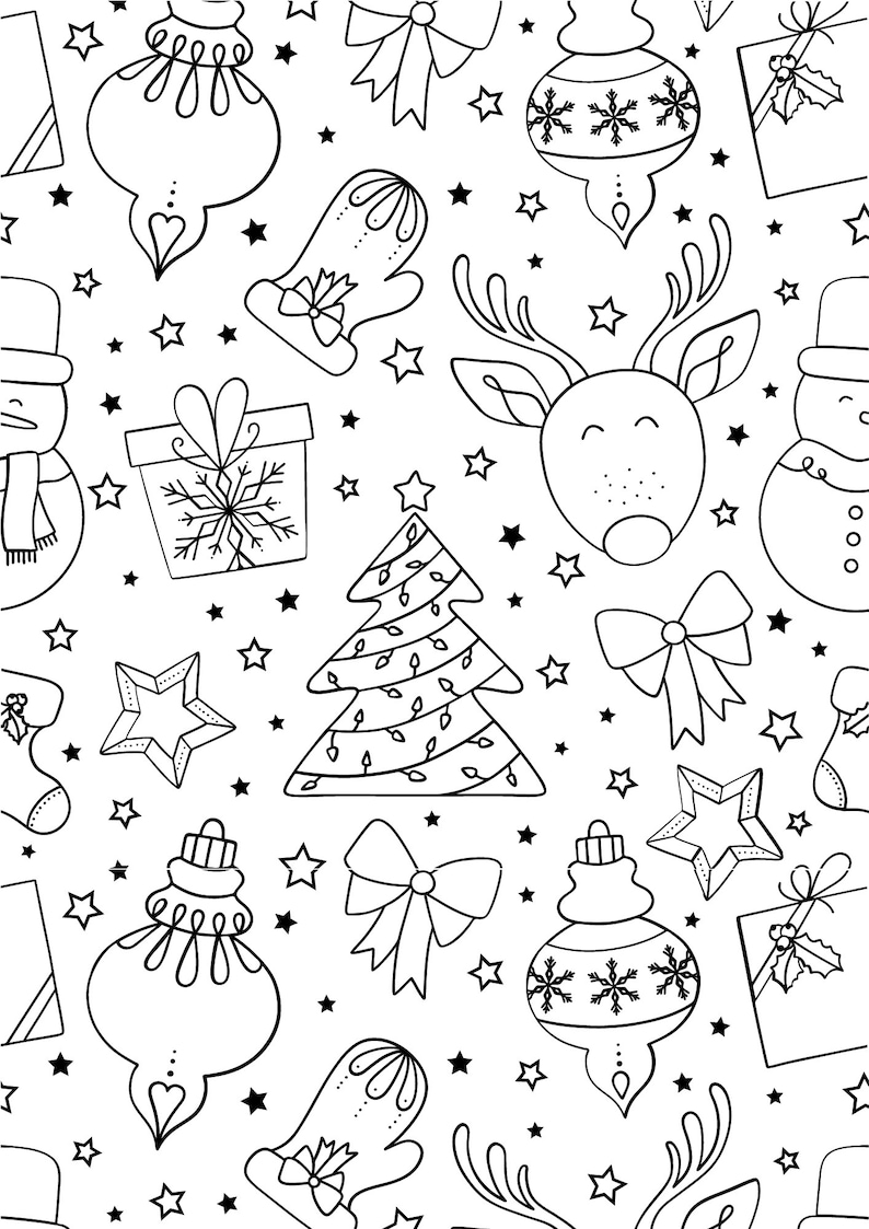 Paintable Christmas Wrapping Paper - Etsy