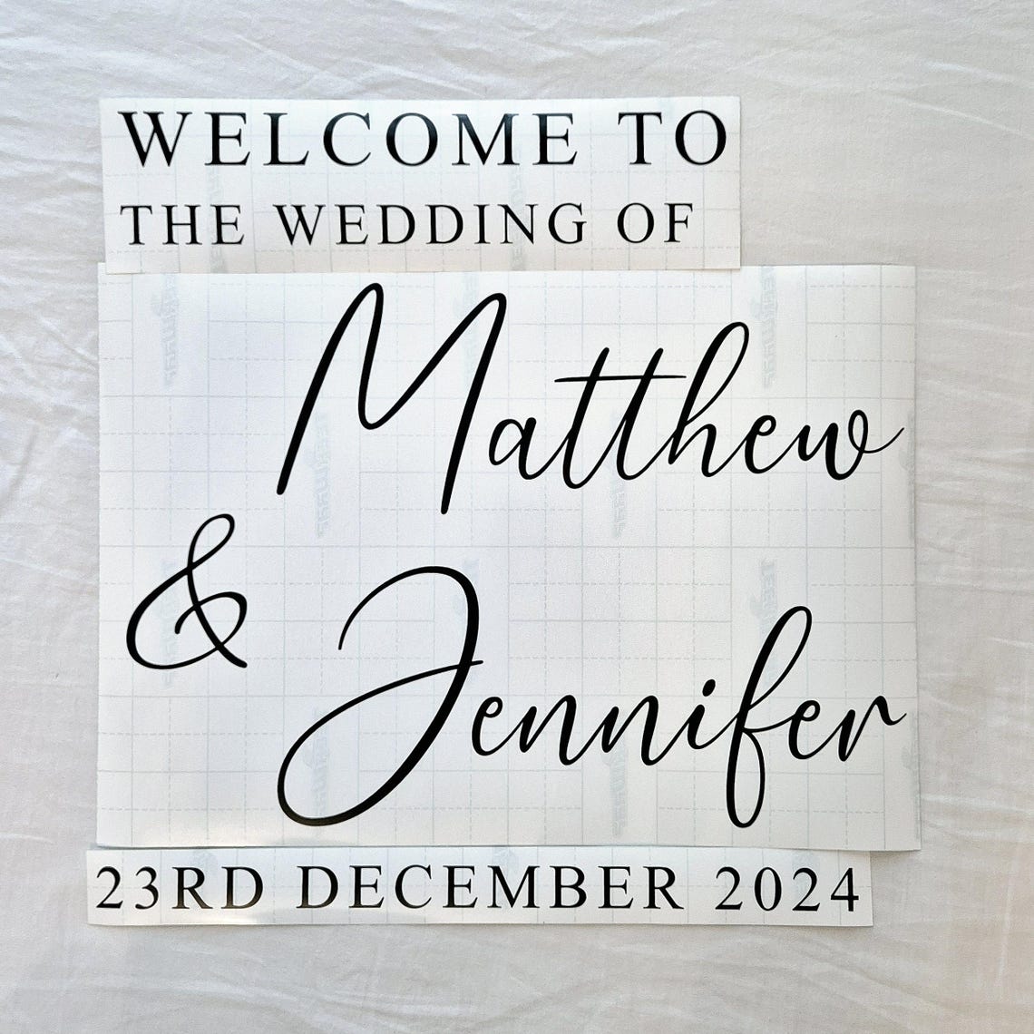 Personalised Mirror Vinyl Decal | Custom Welcome Sign Vinyl Sticker ...