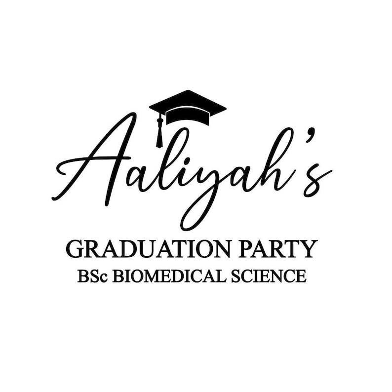 Personalised Graduation Sign Decal | Custom Welcome Sign Vinyl Sticker ...
