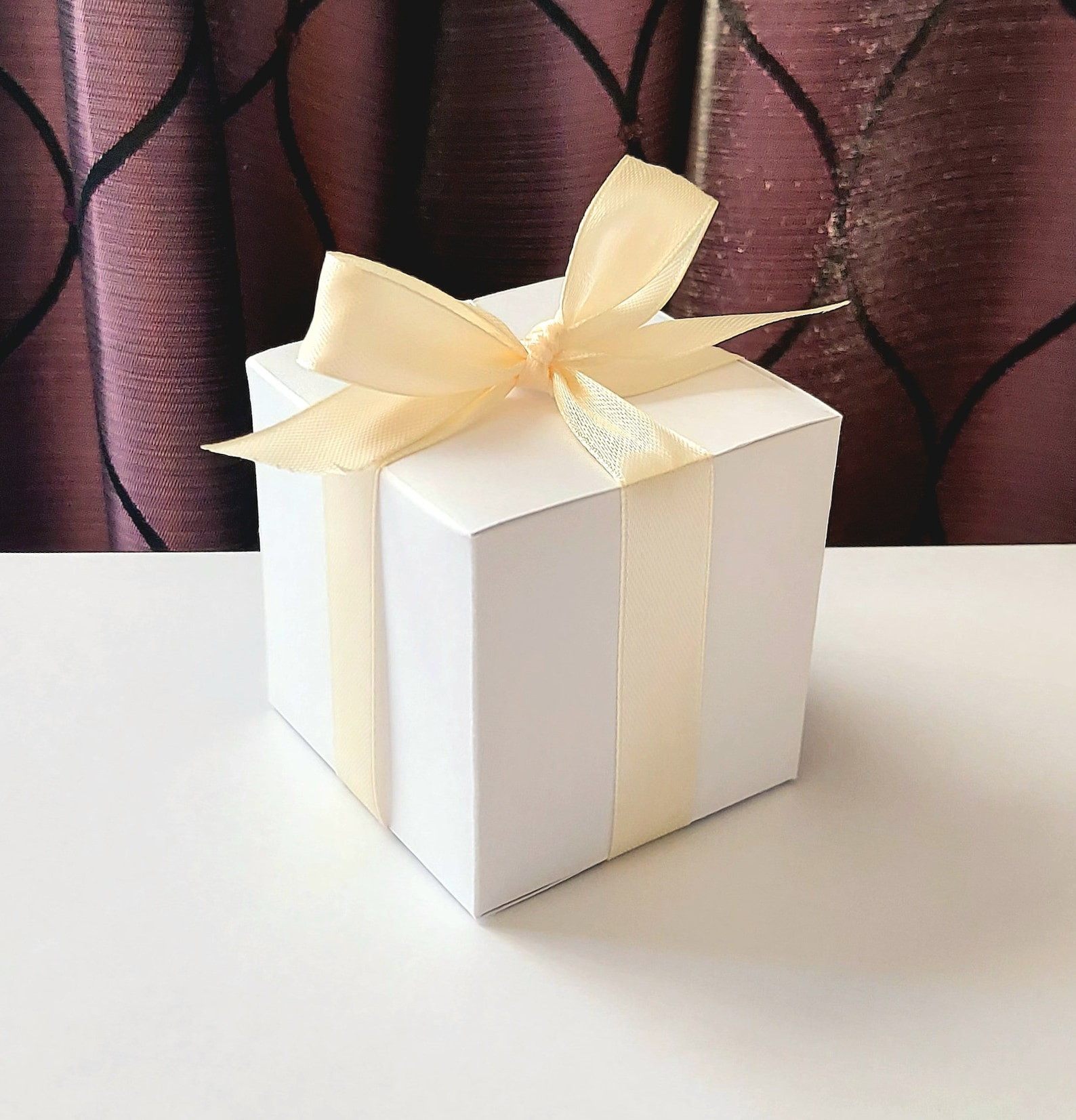 10x Mini White Cube DIY Boxes 6x6cm Wedding Favour Boxes Bulk Favour ...