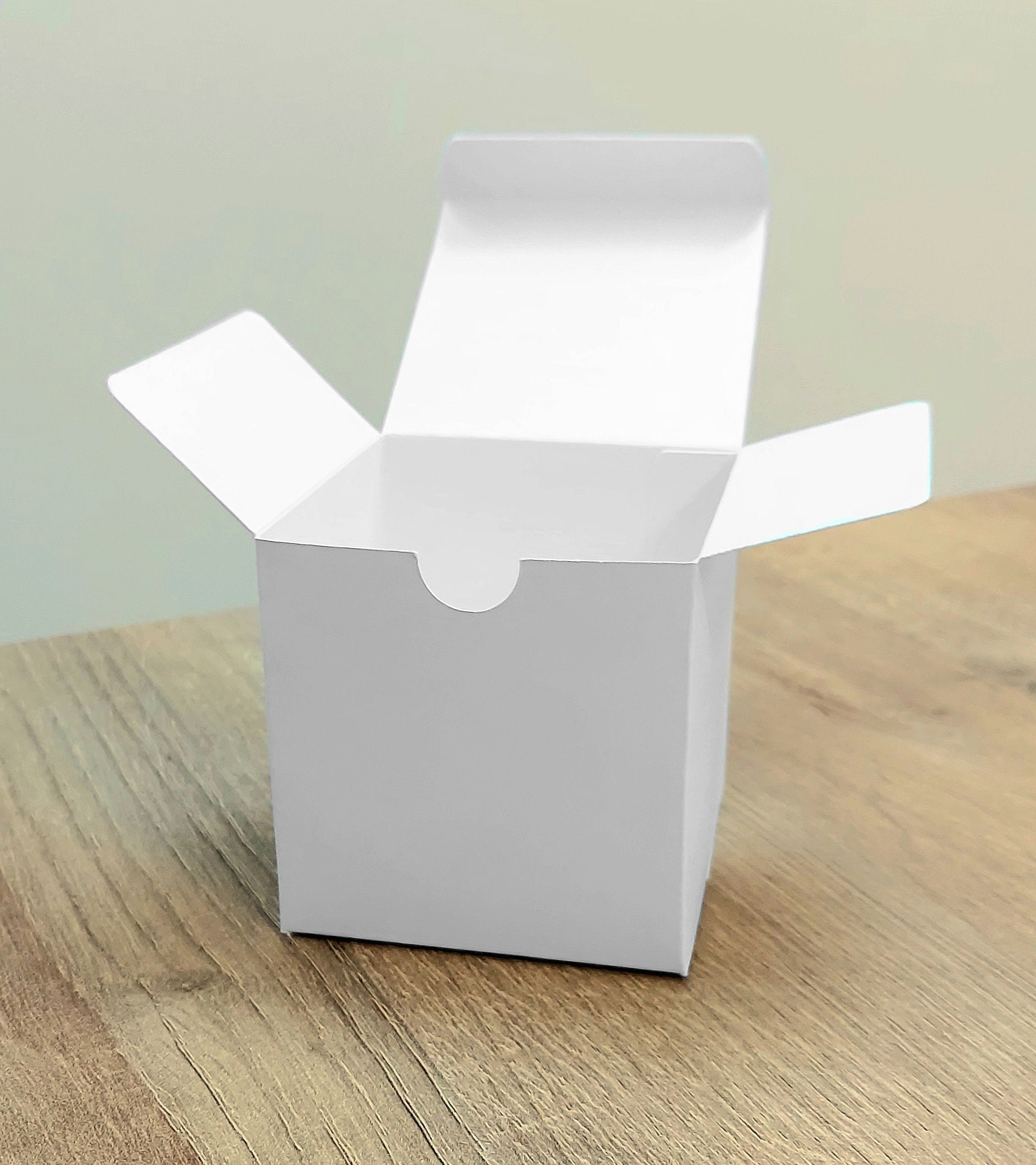 10x Mini White Cube DIY Boxes 6x6cm Wedding Favour Boxes Bulk Favour ...