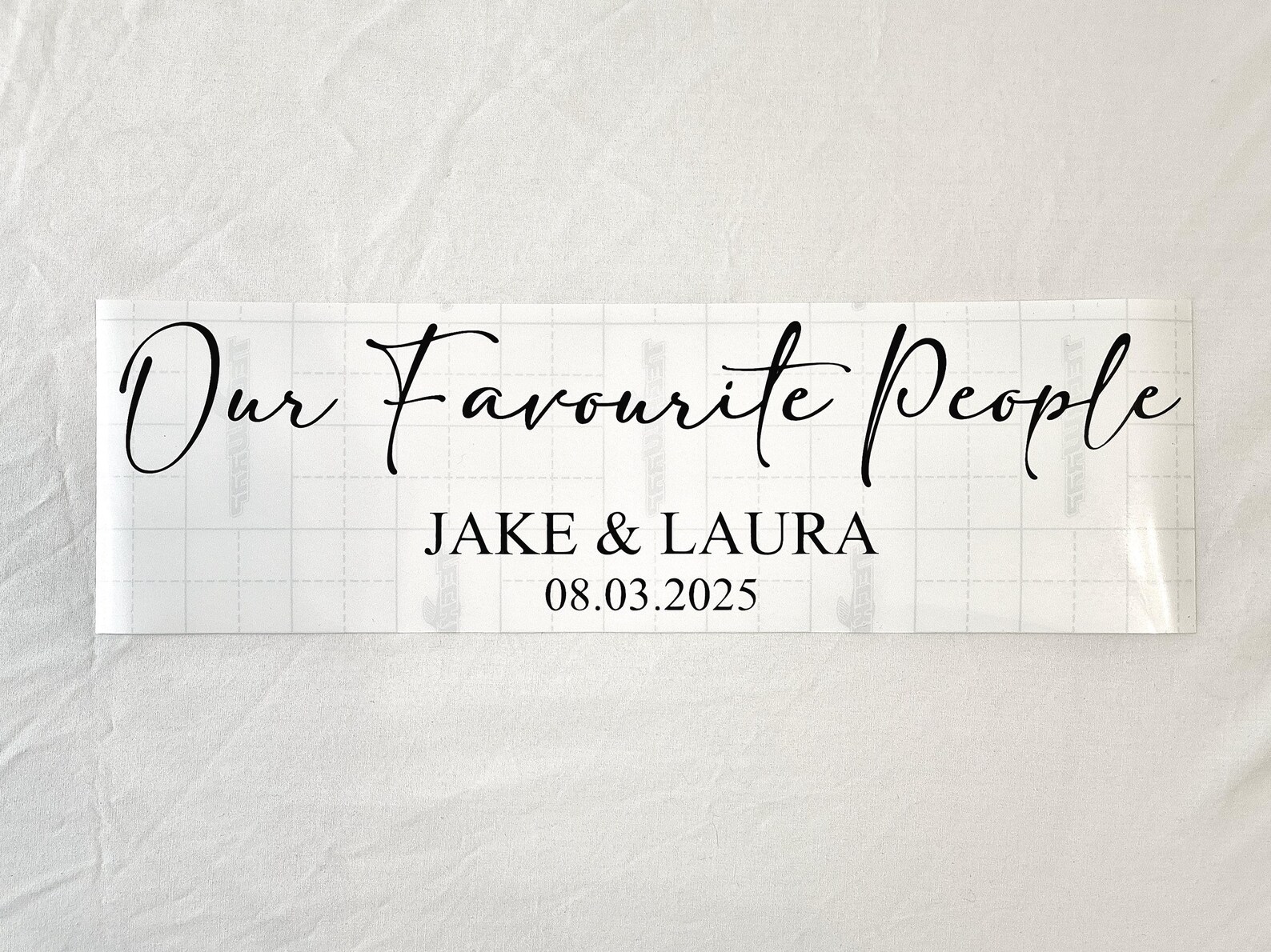 Personalised Our Favourite People Decal | Custom Couple Names Vinyl ...