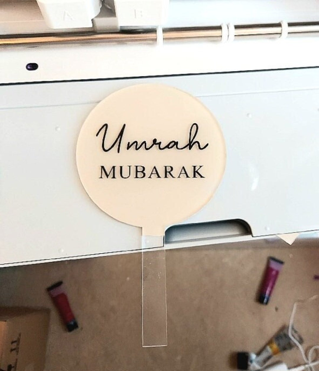Umrah Mubarak Acrylic Cake Topper Umrah Mubarak Cake - Etsy
