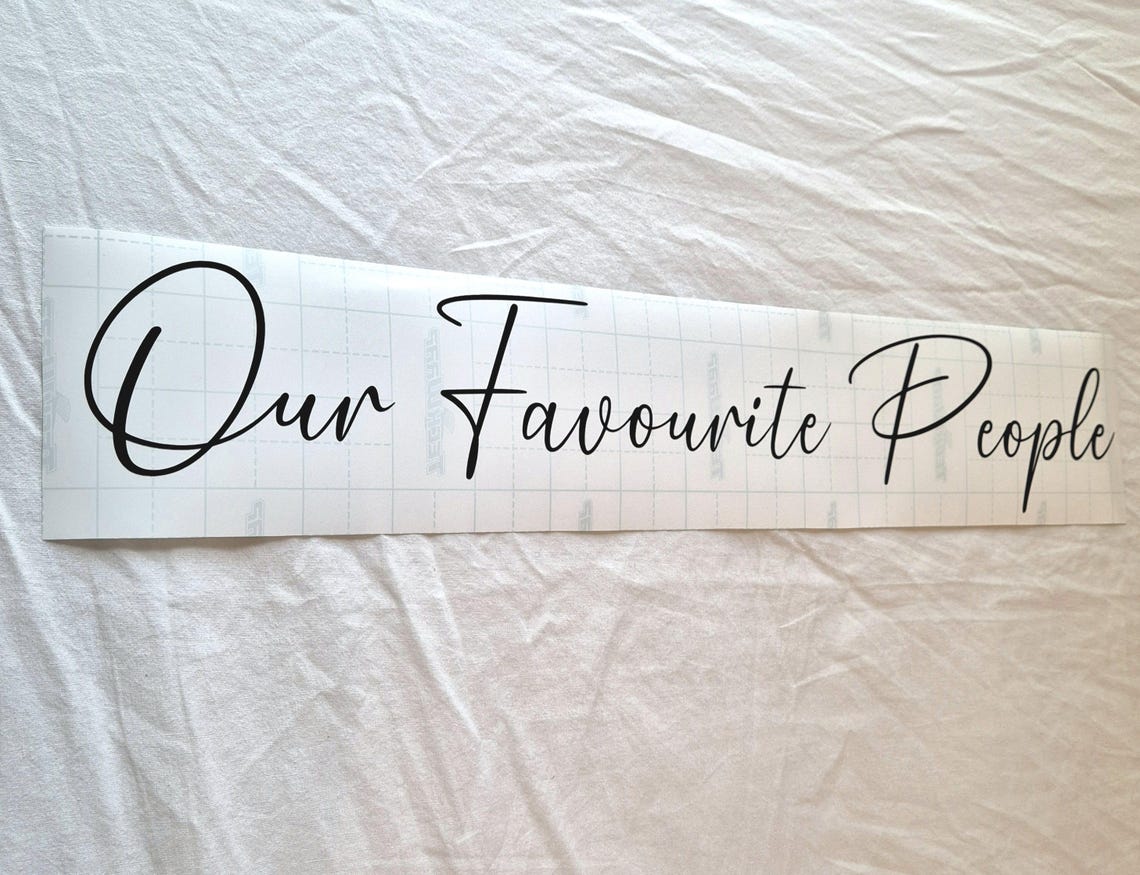 Our Favourite People Decal | Custom Vinyl Decal Sticker | Seating Chart ...