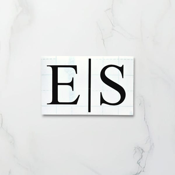 Initials Decal - Etsy