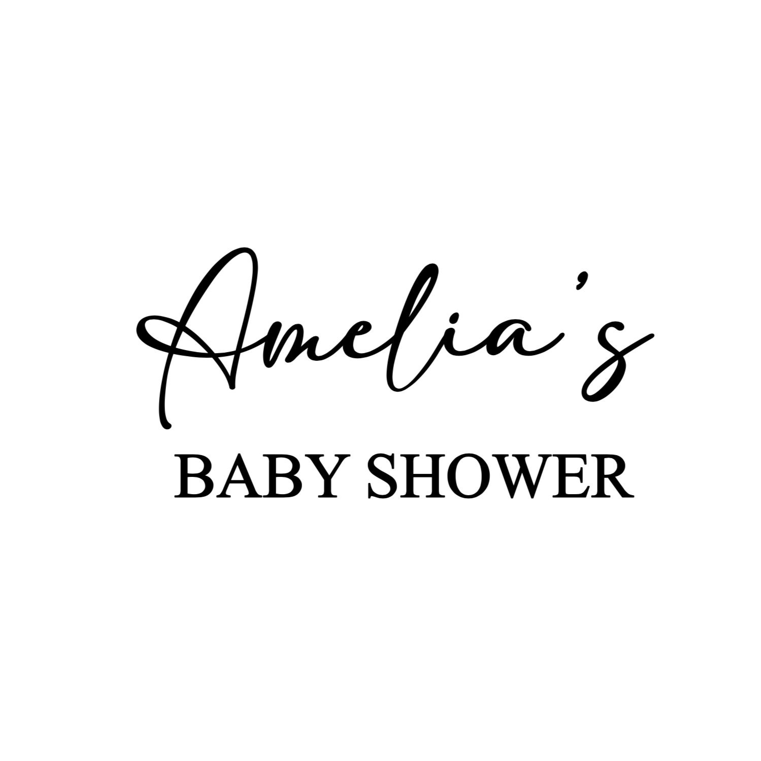 Personalised Baby Shower Vinyl Decal Custom Vinyl Decal Sticker Party ...