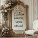 Custom Mirror Vinyl Decal | Personalised Wedding Mirror Sticker | DIY ...