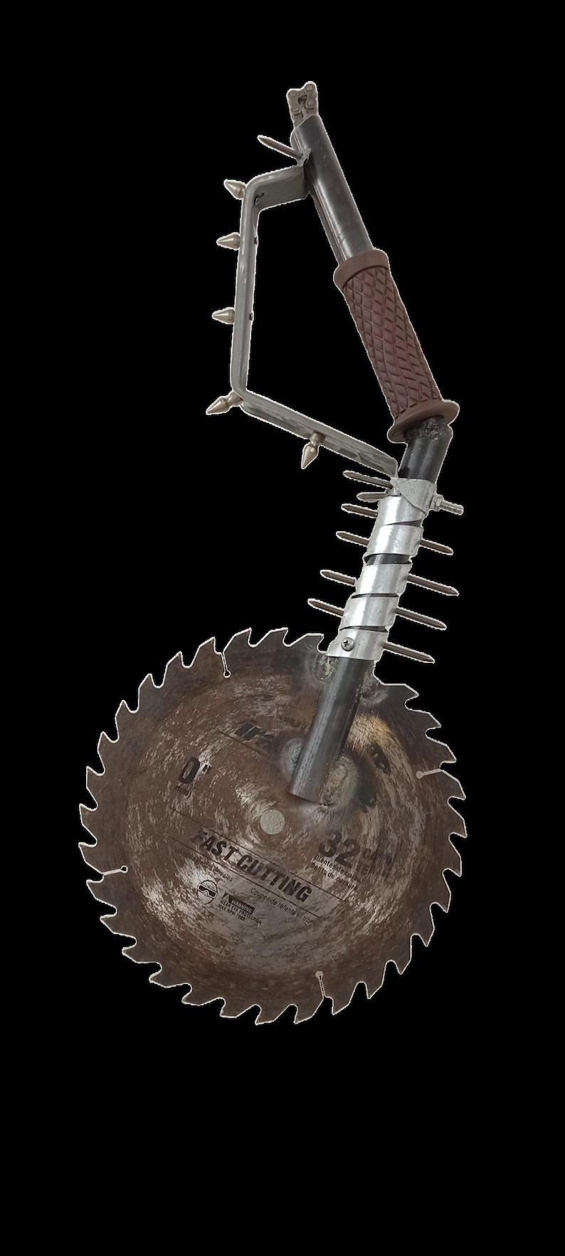 Handmade Steel Zombie Axe Sculpture, Dystopian Wasteland Art - Etsy