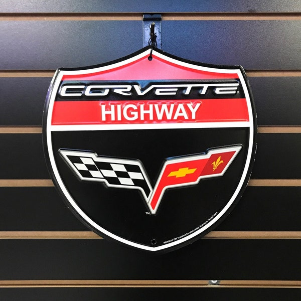 Corvette Tin Sign - Etsy