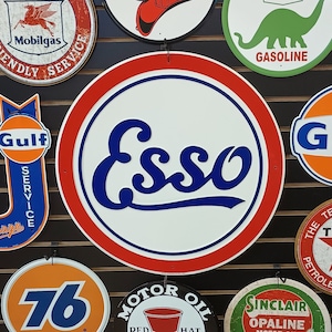 Esso Gas Signs Esso Gas Station Sign Garage Signs for Men Man Cave Wall ...