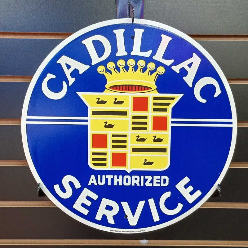 Cadillac Metal Sign - Etsy