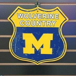 University of Michigan Signs U of M Wolverines Sign Dorm Decor Gifts ...