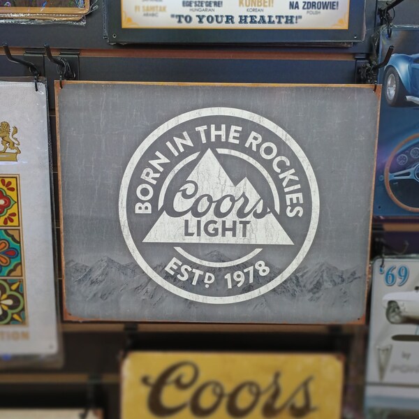 Coors Light Metal Signs - Etsy