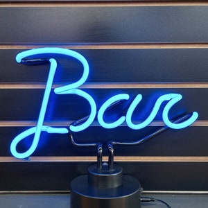 Bar Neon Sign AUTHENTIC GLASS NEON Signs Home Bar Decor Bar Neons Home ...