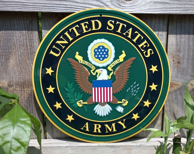 12 US Army Tin Metal Sign United States Army Signs American Military ...