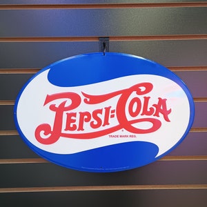 Pepsi Signs Retro Kitchen Decor Pepsi Oval Metal Signs for Bar Area ...
