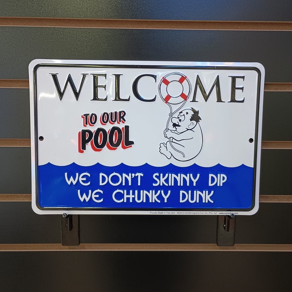 Funny Pool Signs - Etsy