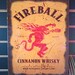 Fireball Whisky Sign Metal Bar Signs Home Bar Wall Decor Pub Speakeasy ...
