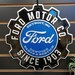 Ford Gear Sign Ford Motor Co Detroit MI Metal Gear Signs Automobilia ...