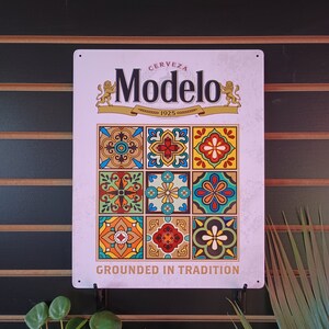 Modelo Beer Sign Metal Beer Signs Home Bar Wall Decor Pub Speakeasy ...