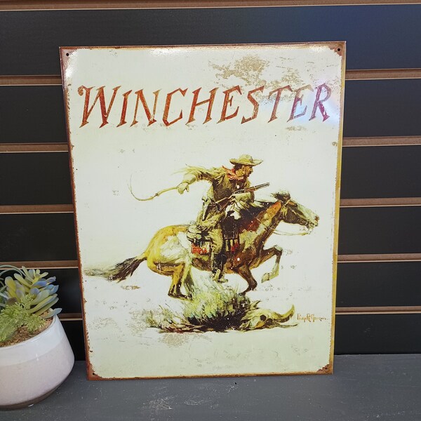 Winchester Tin Signs - Etsy